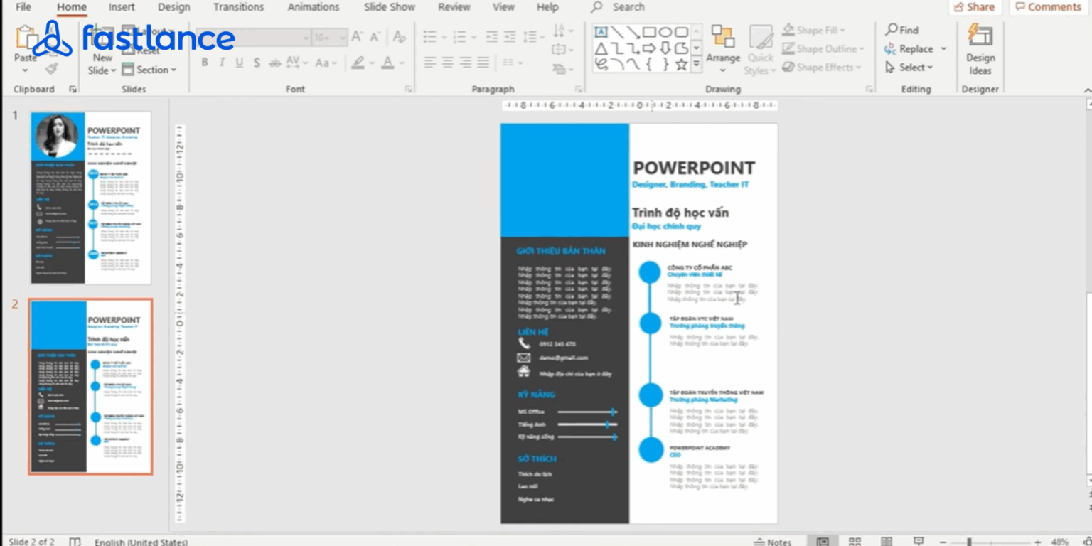 Hướng dẫn từ A- Z cách làm CV xin việc trên máy tính - Fastlance Blog