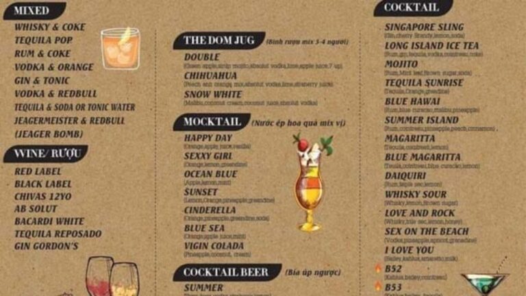 25+ mẫu menu nước giải khát, đồ uống đẹp, đa dạng và sáng tạo ...